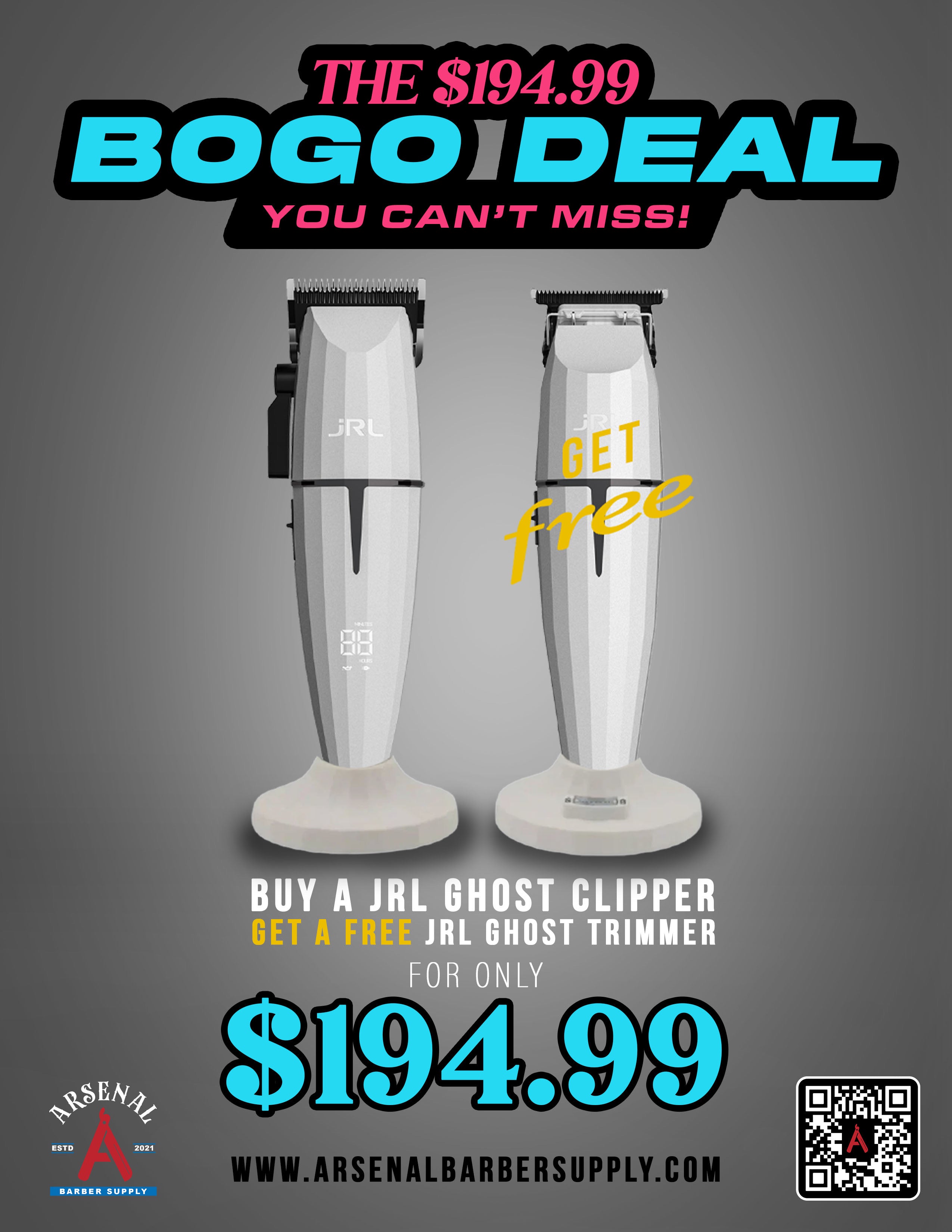 BOGO DEAL! JRL Ghost Onyx Clipper & JRL Ghost Onyx Trimmer – Arsenal ...