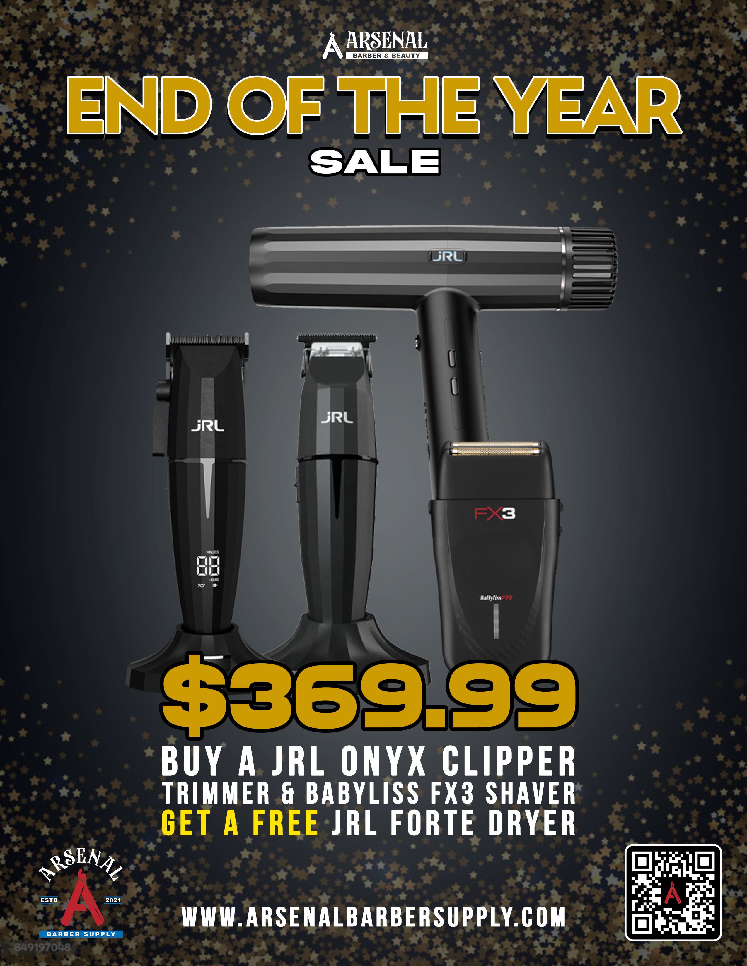 END OF THE YEAR LIMITED SALE!🎊 JRL ONYX Clipper + JRL ONYX Trimmer + B ...
