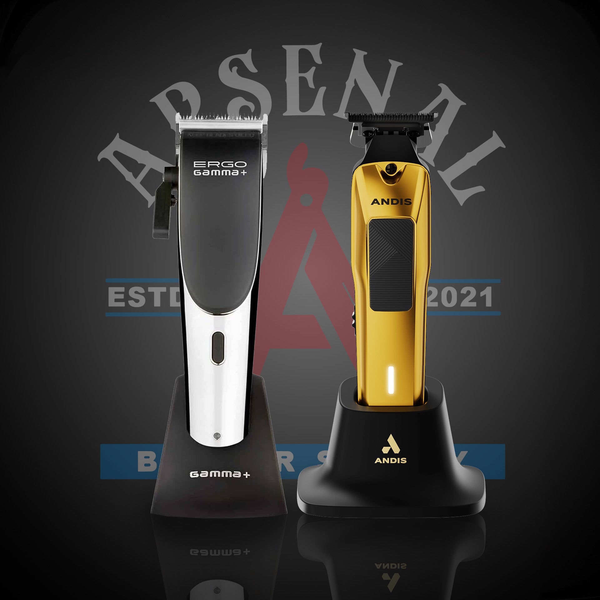GAMMA + ERGO CLIPPER + ANDIS GOLD PHENOM TRIMMER – Arsenal Barber Supply