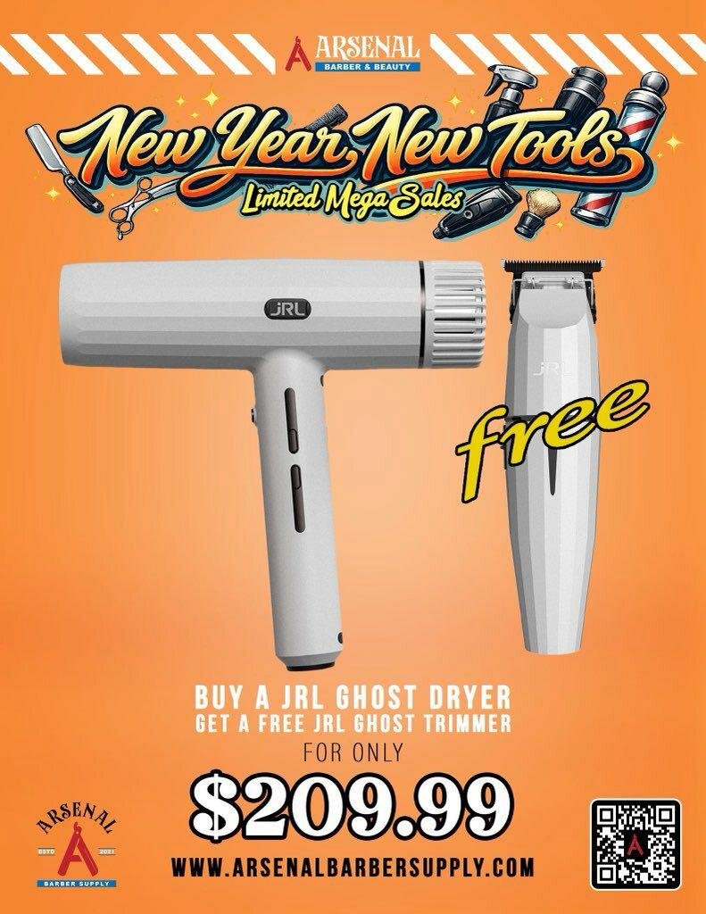 Limited Mega Sale! JRL Ghost Hair Dryer + Free JRL Ghost Trimmer ...