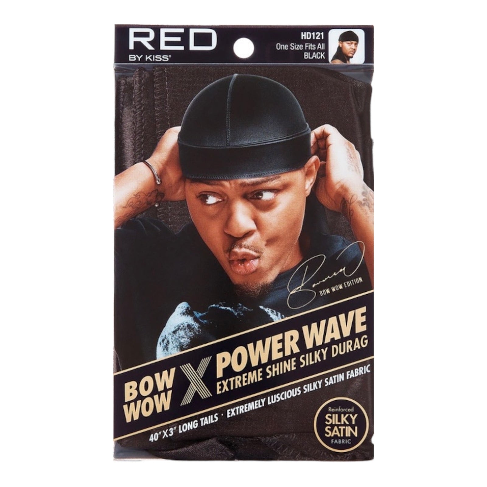 Red by Kiss-Bow Wow X Power Wave Extreme Shine Silky Durag – Arsenal ...